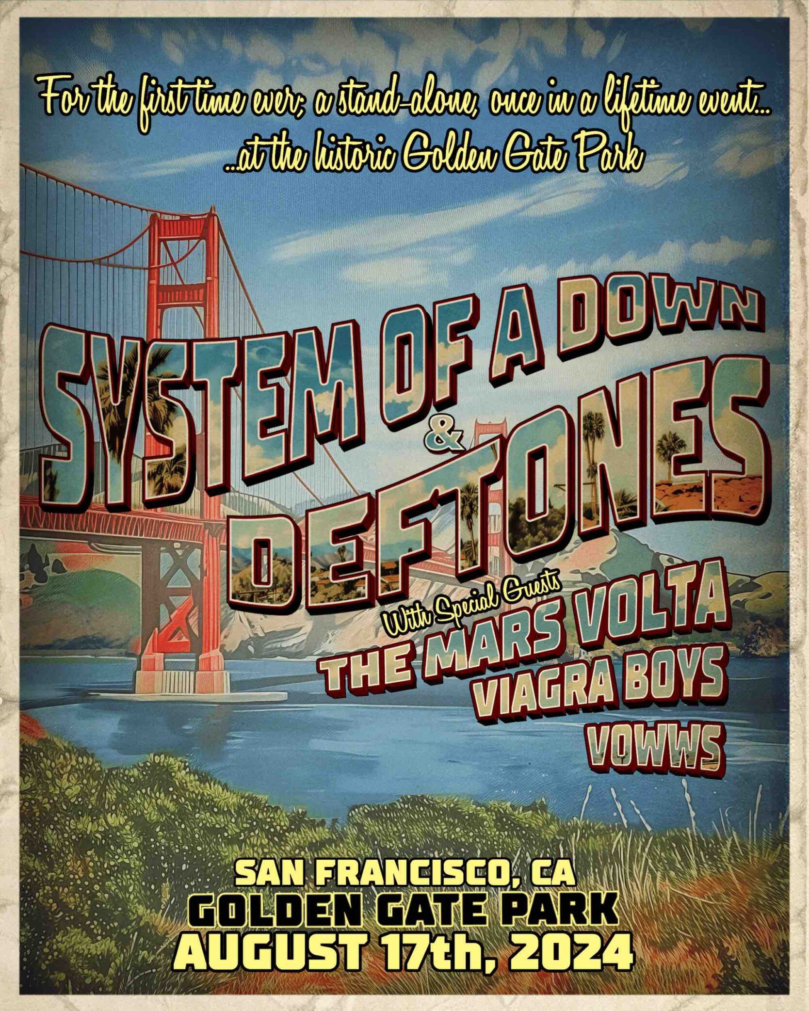 System of a Down Lead Historic Golden Gate Park Concert Lineup - SPIN